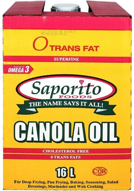 Saporito Box Canola Oil (16 L)