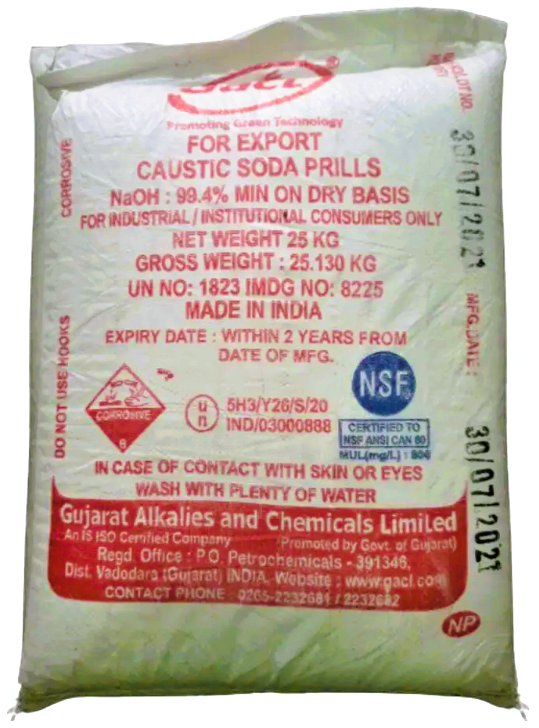 Caustic Soda, Bag (25 KG)